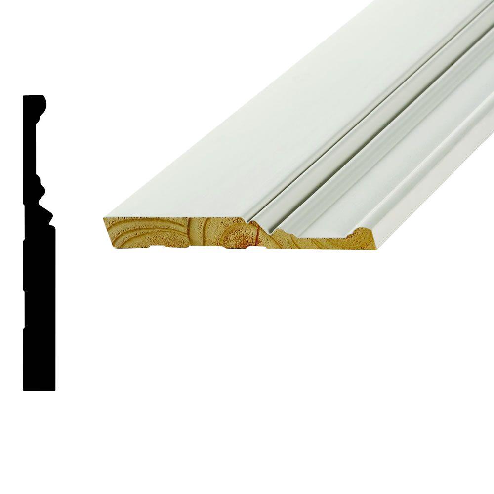 Woodgrain Millwork WM 618 9/16 in. x 5-1/4 in. x 96 in. Primed Finger ... Woodgrain Millwork WM 618 9/16 in. x 5-1/4 in. x 96 in. Primed Finger ...