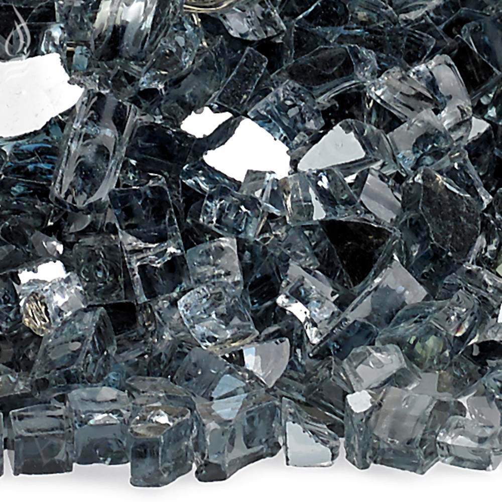 American Fire Glass 1/4 in. Gray Reflective Fire Glass 10 lbs. Bag-AFF ...