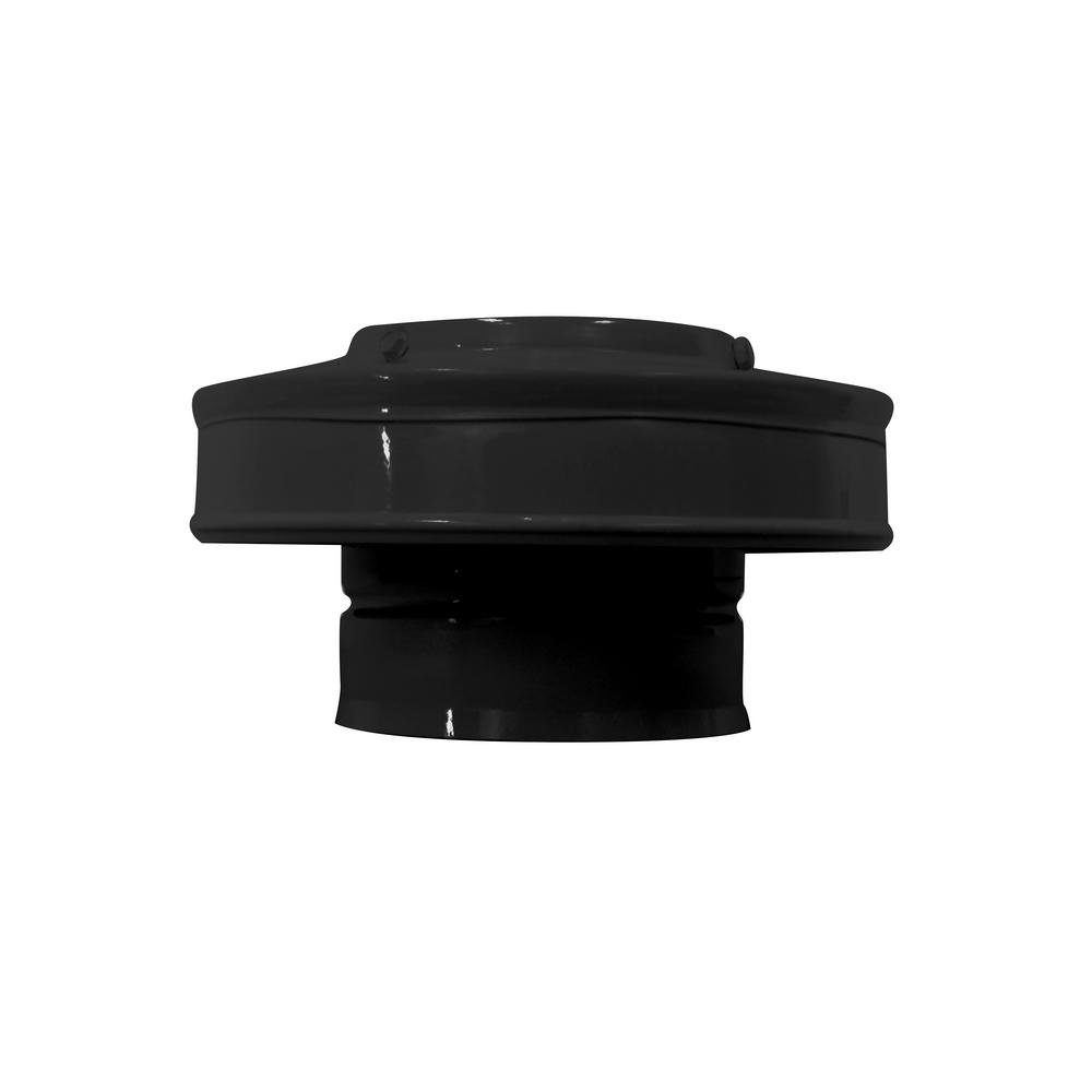 Active Ventilation 4 in. Dia Aluminum Vent Pipe Cap in Black-VPC-4-BL ...