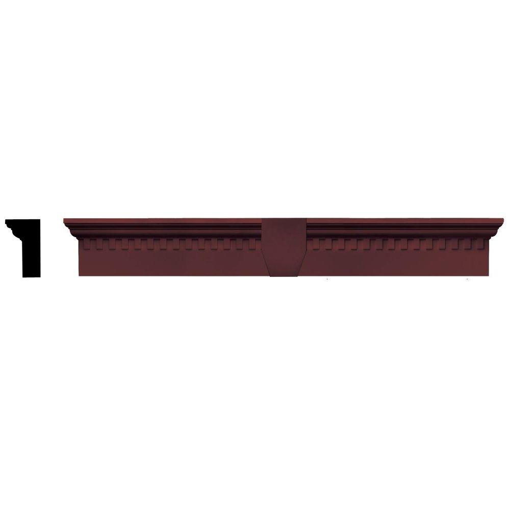 Builders Edge 2-5/8 in. x 6 in. x 43-5/8 in. Composite Classic Dentil ...