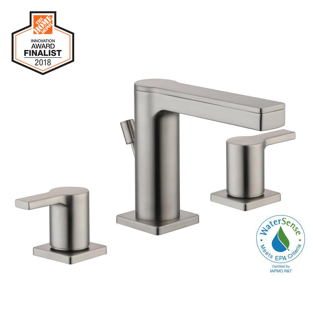 Glacier Bay Modern Contemporary 8 In Widespread 2 Handle Low Arc