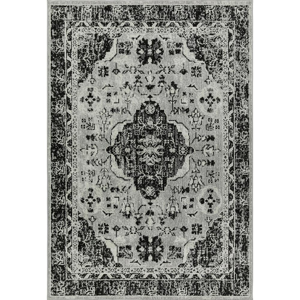 Nicole Miller Patio Starlight Gray 7 ft. 9 in. x 10 ft. 2 in. Indoor ...