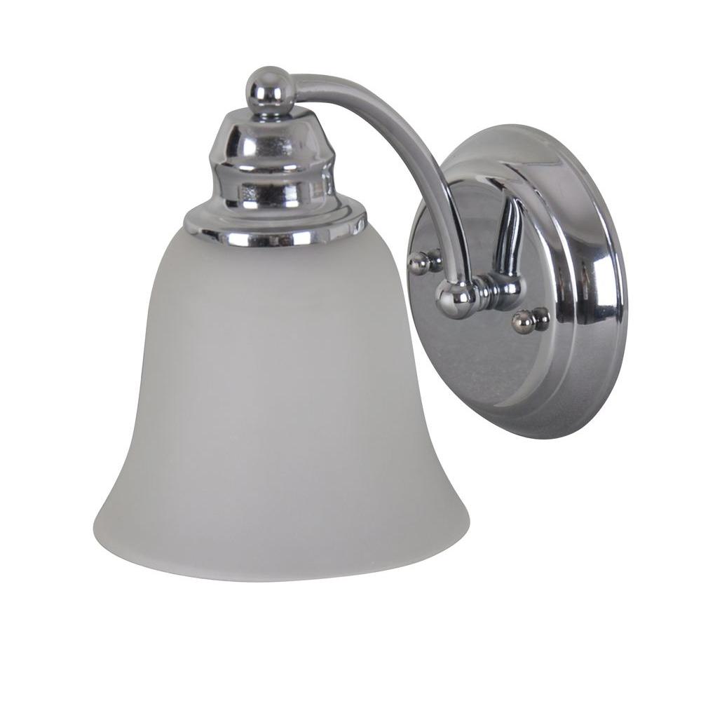 Alsy 1-Light Chrome Plated Sconce-18603-001 - The Home Depot