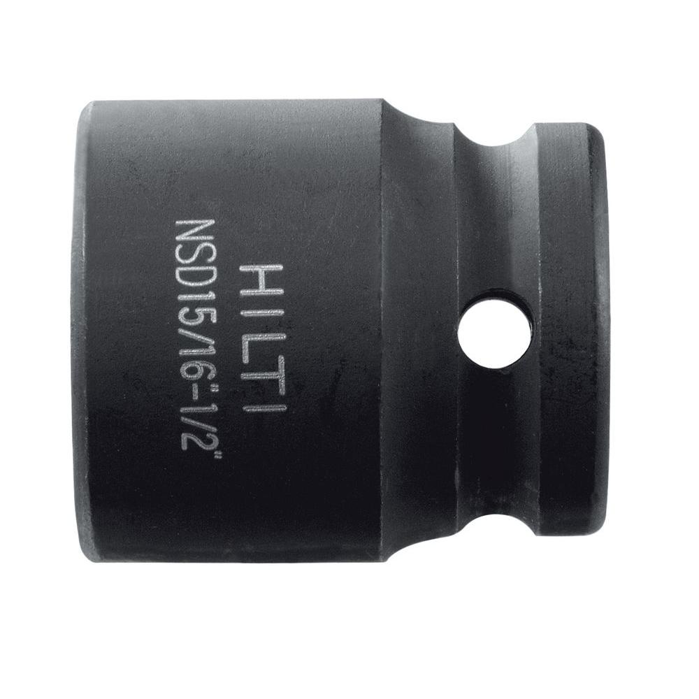 Hilti 1/2 in. - 15/16 in. S-NSD Standard Impact Socket-315703 - The ...