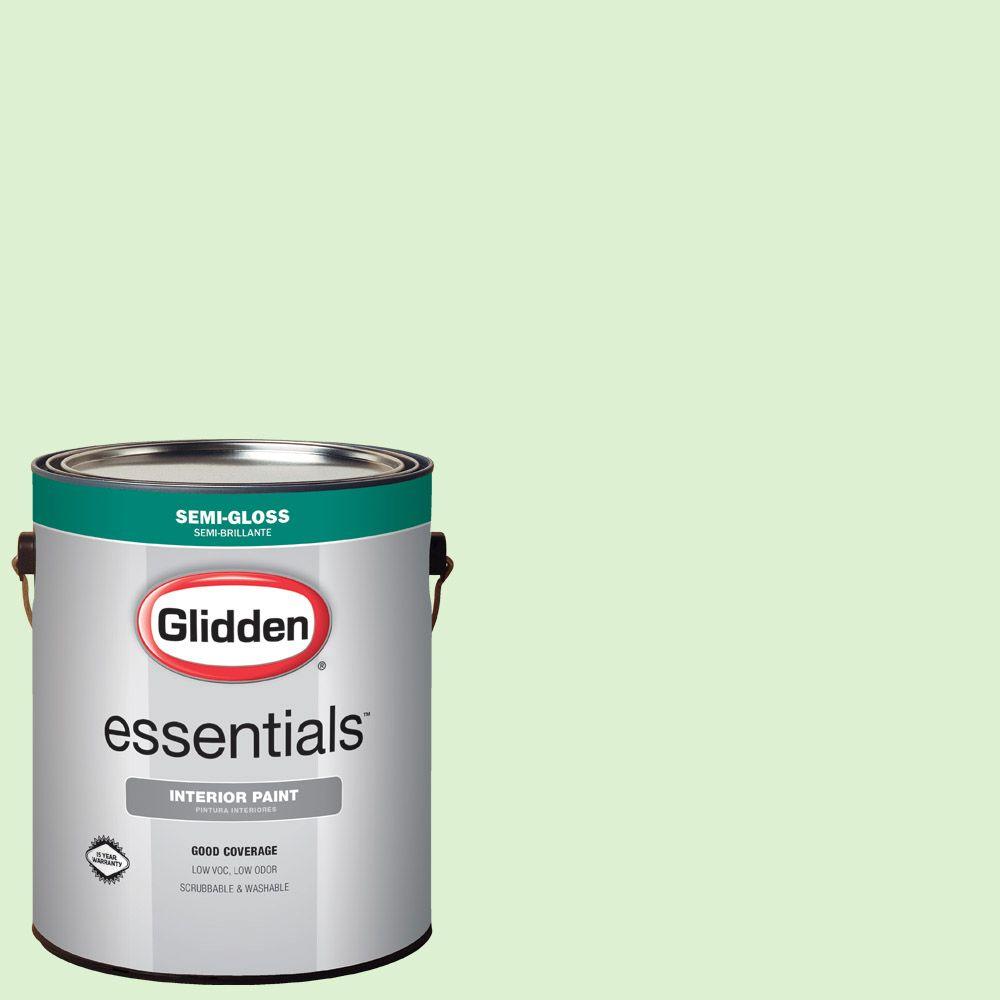 Glidden Essentials 1 gal. #HDGG42 Early Frost Semi-Gloss Interior Paint ...
