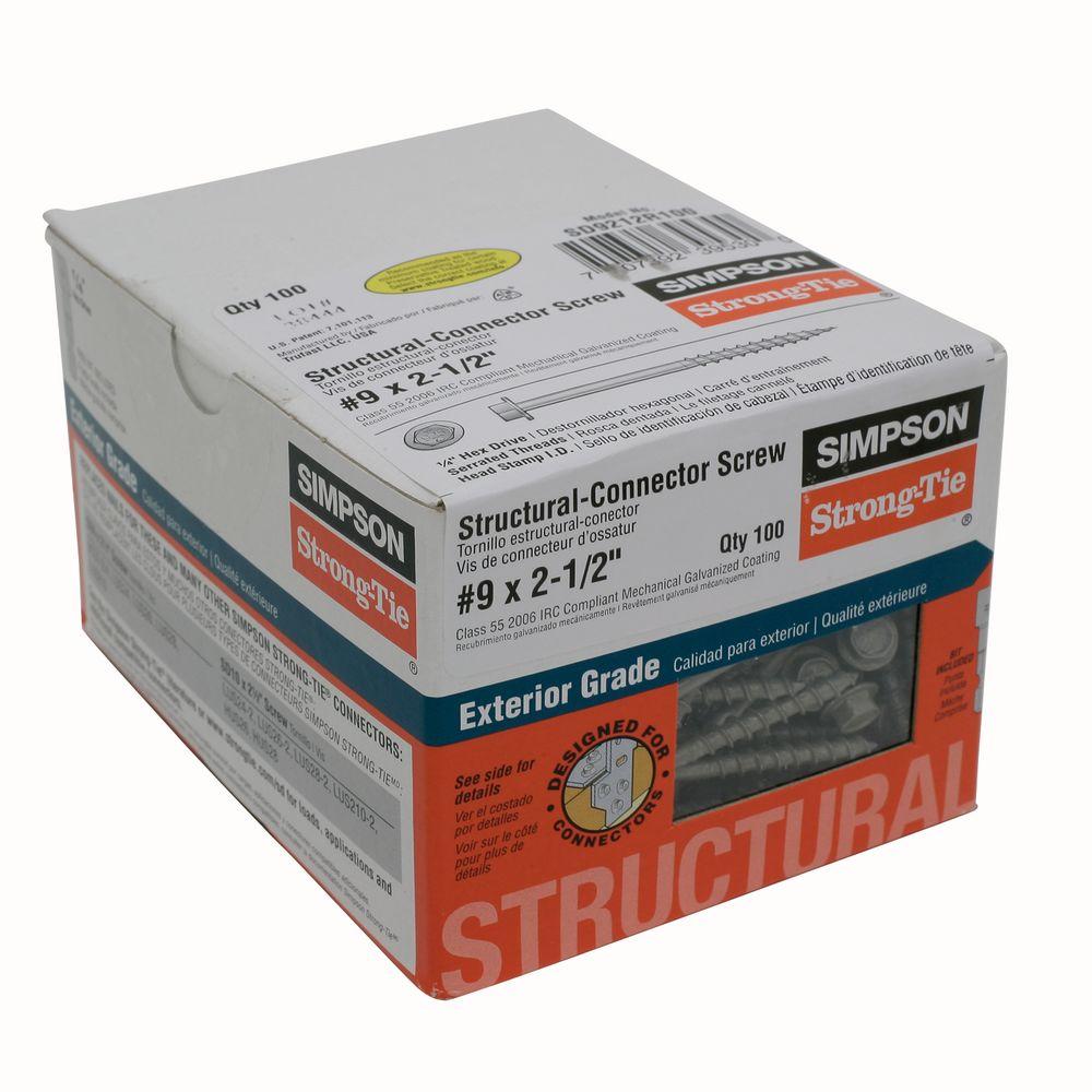 Simpson Strong Tie Strong Drive 9 X 2 1 2 In SD Structural Connector simpson-strong-tie-strong-drive-9-x-2-1-2-in-sd-structural-connector