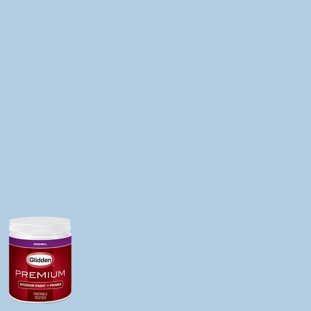 Glidden Premium 8 oz. #HDGV07U Always Blue Eggshell Interior Paint with ...