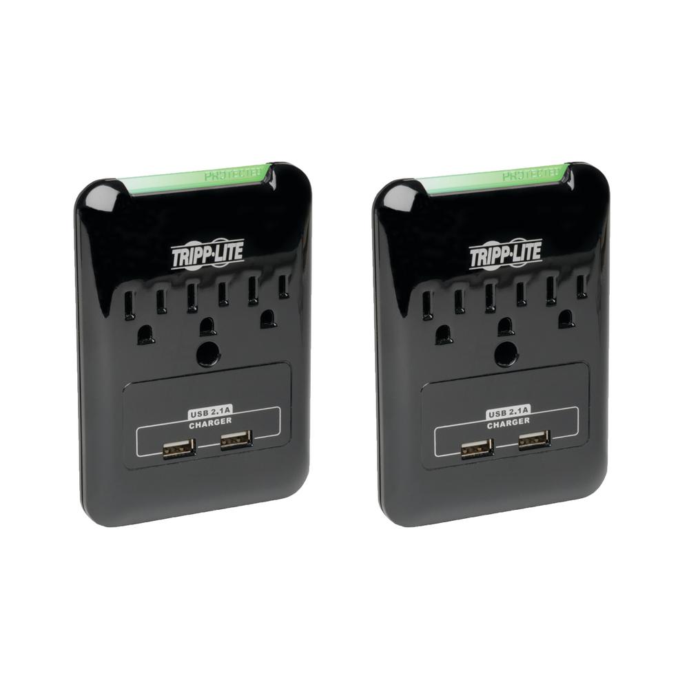Tripp Lite 3-Outlet Surge Protector (2-Pack)-843631137727 - The Home Depot