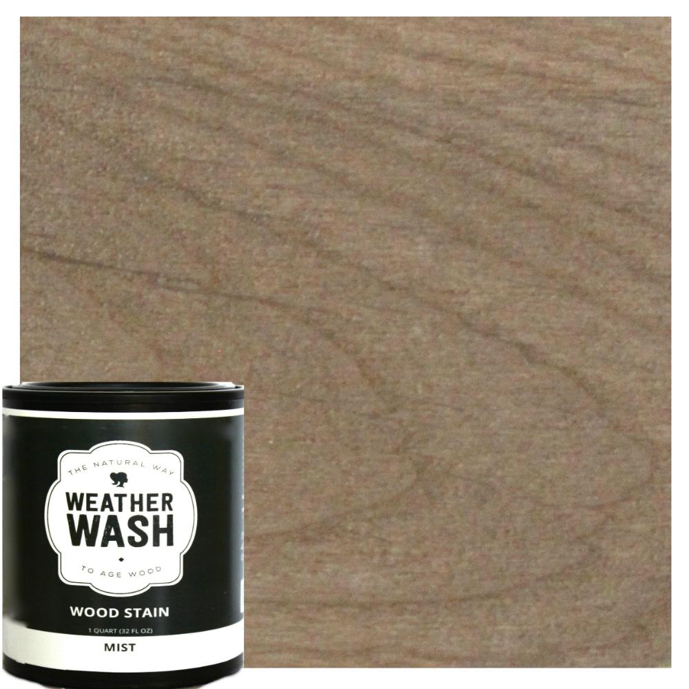 1 qt. Mist Interior/Exterior Weatherwash Aging Stain-0011 - The Home Depot