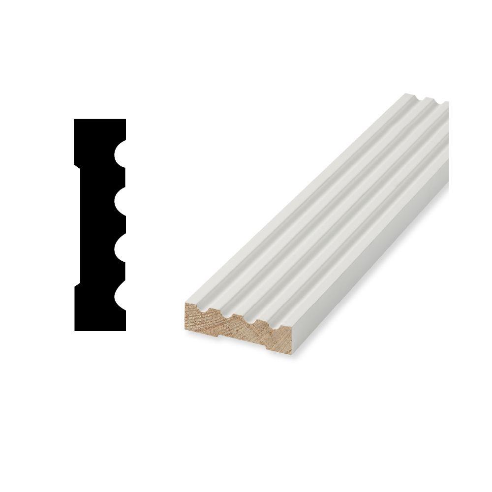 Woodgrain Millwork WG 1800 9/16 in. x 2-1/4 in. Primed Finger-Jointed ...