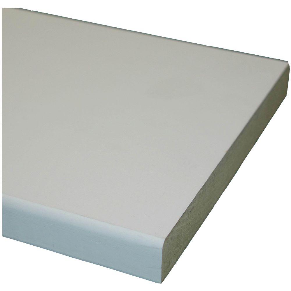 Primed MDF Board Common 11 16 In X 3 1 2 In X 8 Ft Actual 0 669