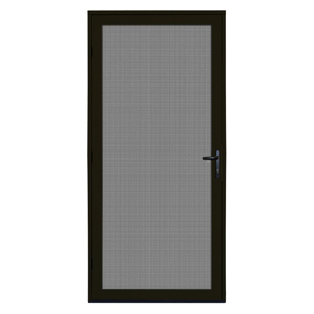 Unique Home Designs 36 in. x 80 in. Black Surface Mount ClearGuard ...