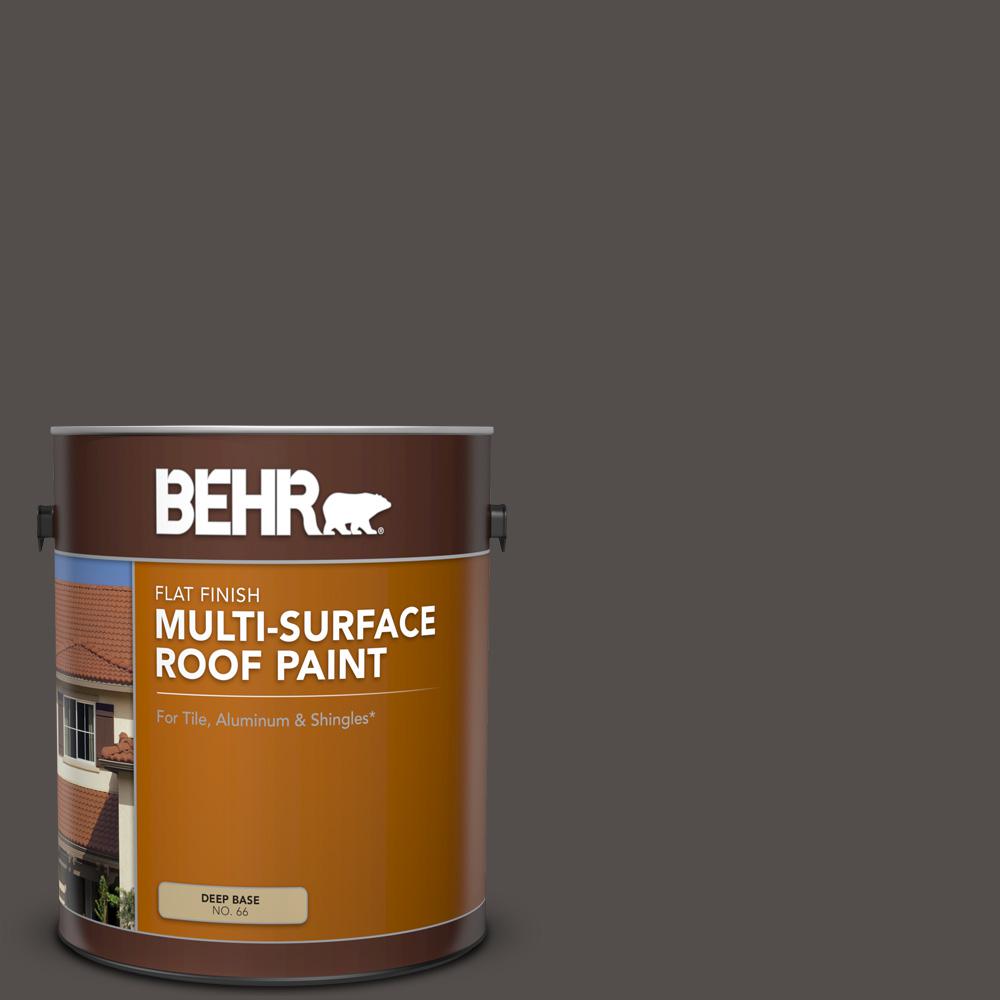 BEHR 1 gal. #PPU24-02 Berry Brown Flat Multi-Surface Exterior Roof ...
