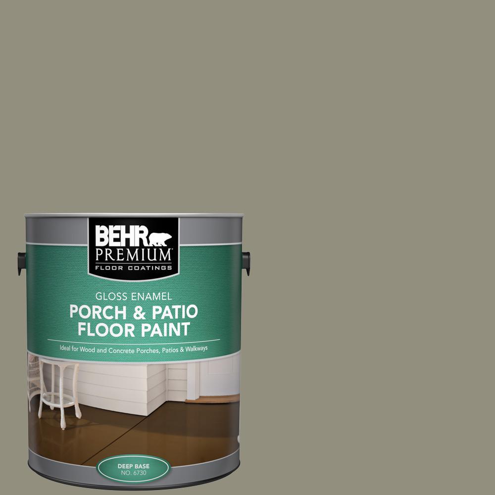 BEHR Premium 1 gal. #N350-5 Muted Sage Gloss Enamel Interior/Exterior ...