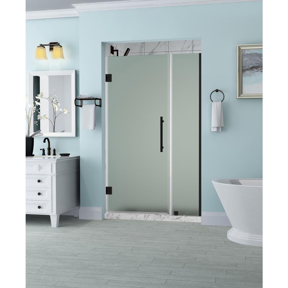 Aston Belmore 45 25 In To 46 25 In X 72 In Frameless Hinged Shower