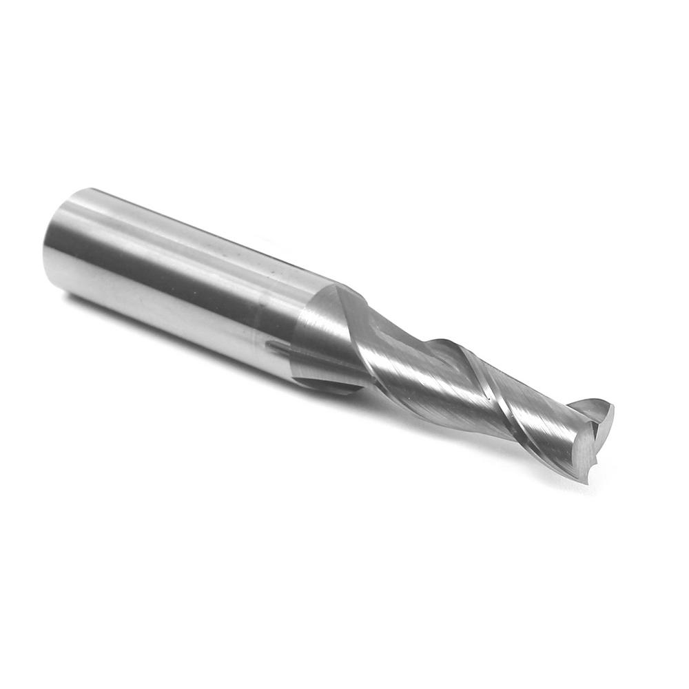 Yonico 1/4 in. Dia Solid Carbide 2-Flute Upcut Spiral End Mill 1/4 in ...