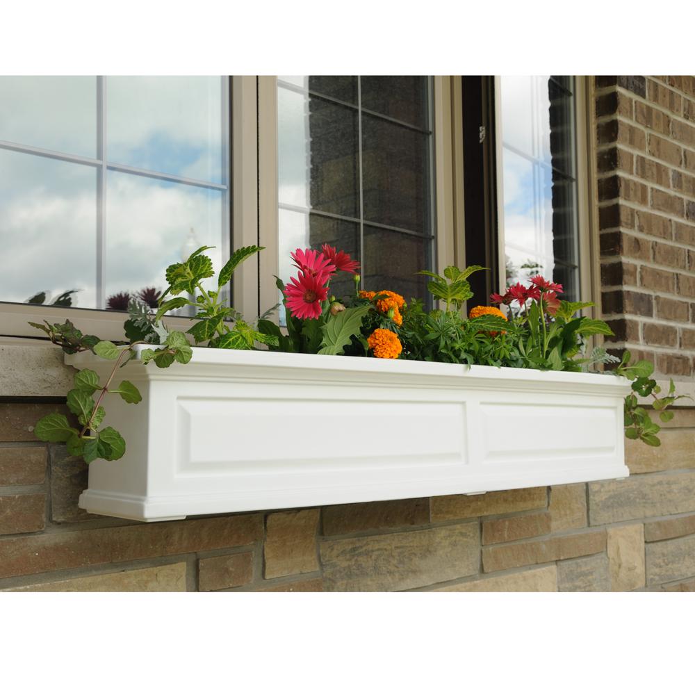 White - Window Boxes - Planters - The Home Depot