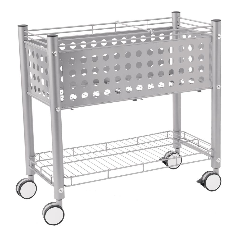 Steel Open Top File Cart in Matte Gray-VF52000 - The Home Depot