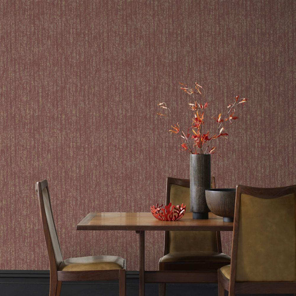 Graham & Brown Burgundy Devore Wallpaper-101440 - The Home Depot