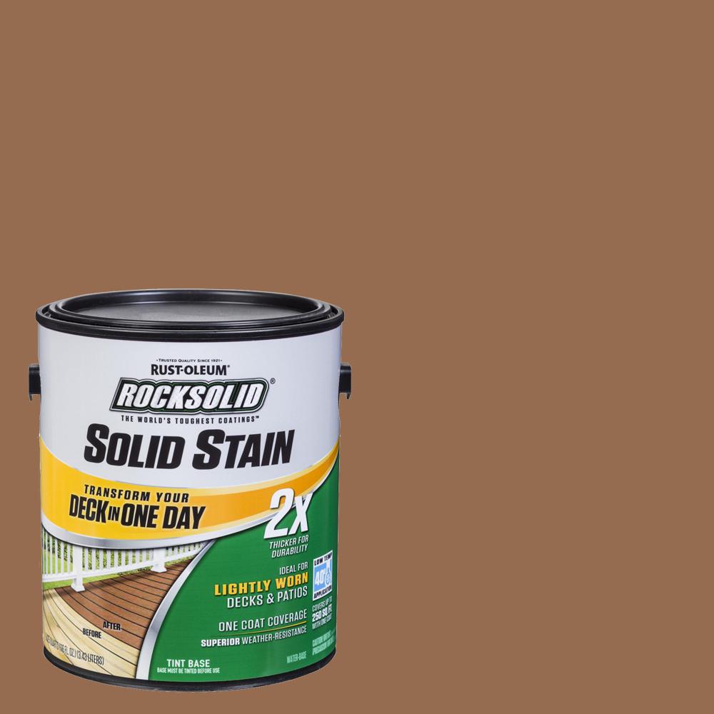 Rust-Oleum RockSolid 1 gal. Timberline Exterior 2X Solid Stain-319788 ...