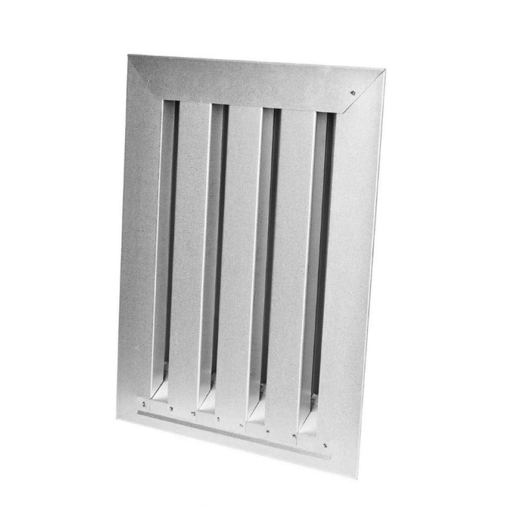 12 in. x 18 in. Brandguard Gable Vent Fire/Ember Resistant Galvanized ...
