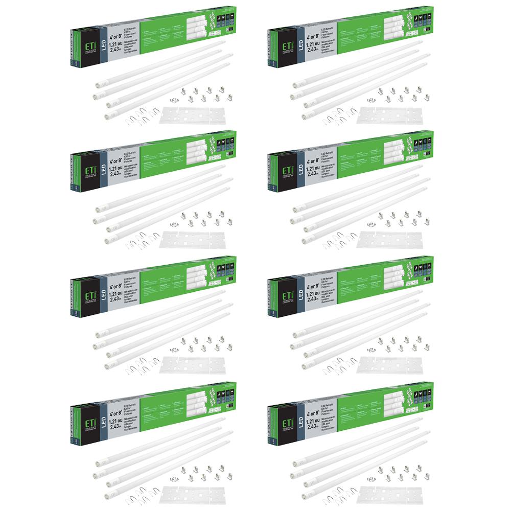 Buy 48-Watt 4 ft. Linear LED Tube Light Bulb Retrofit Conversion Kit ...