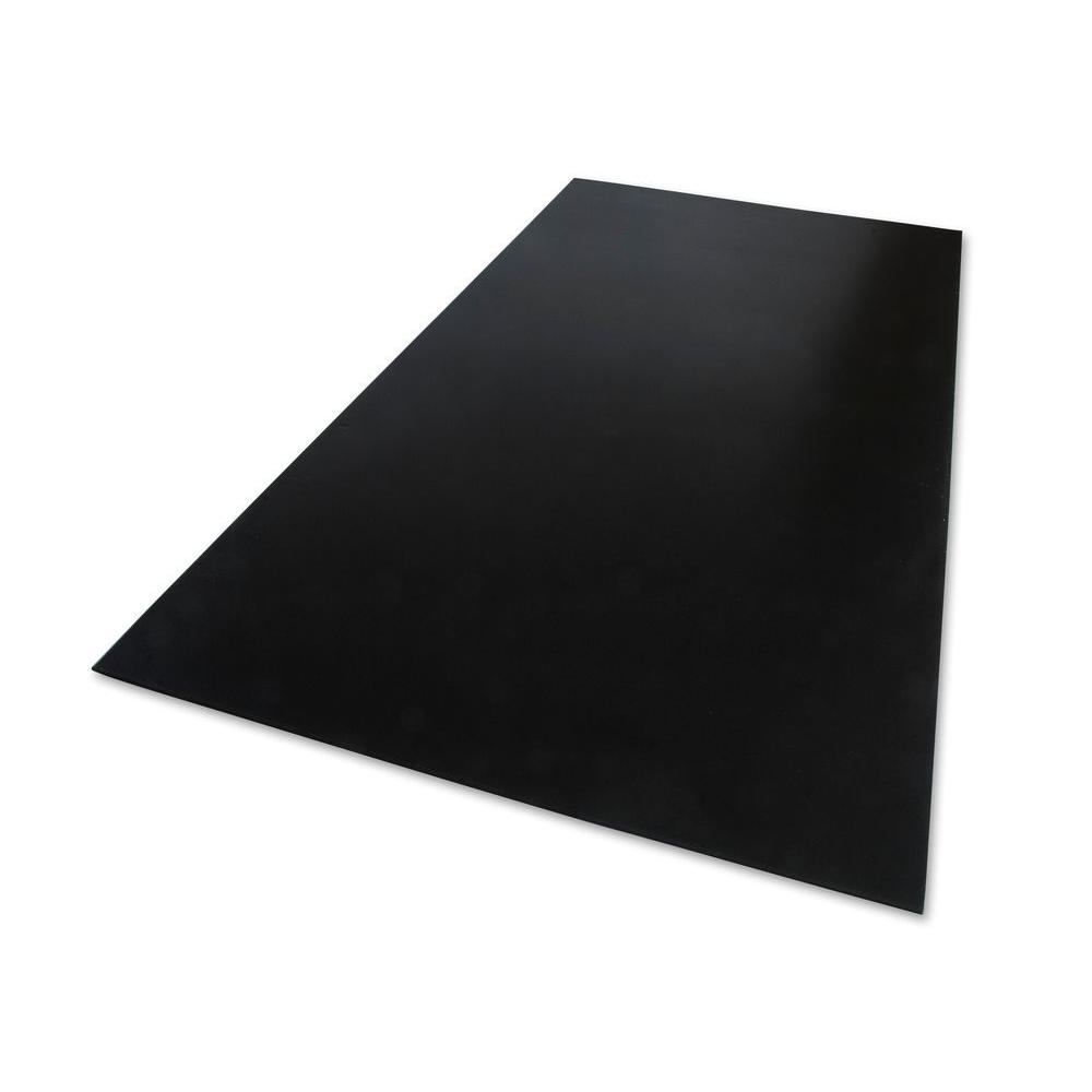 Palight ProjectPVC 24 in. x 48 in. x 0.236 in. Foam PVC Black Sheet ...