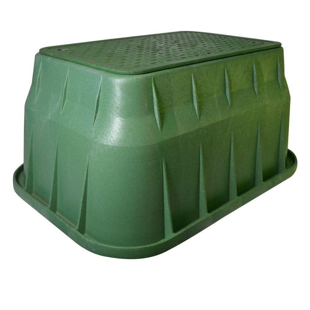 NDS Pro Series 13 in. x 24 in. x 15 in. Valve Box and Bolt-Down Cover ...