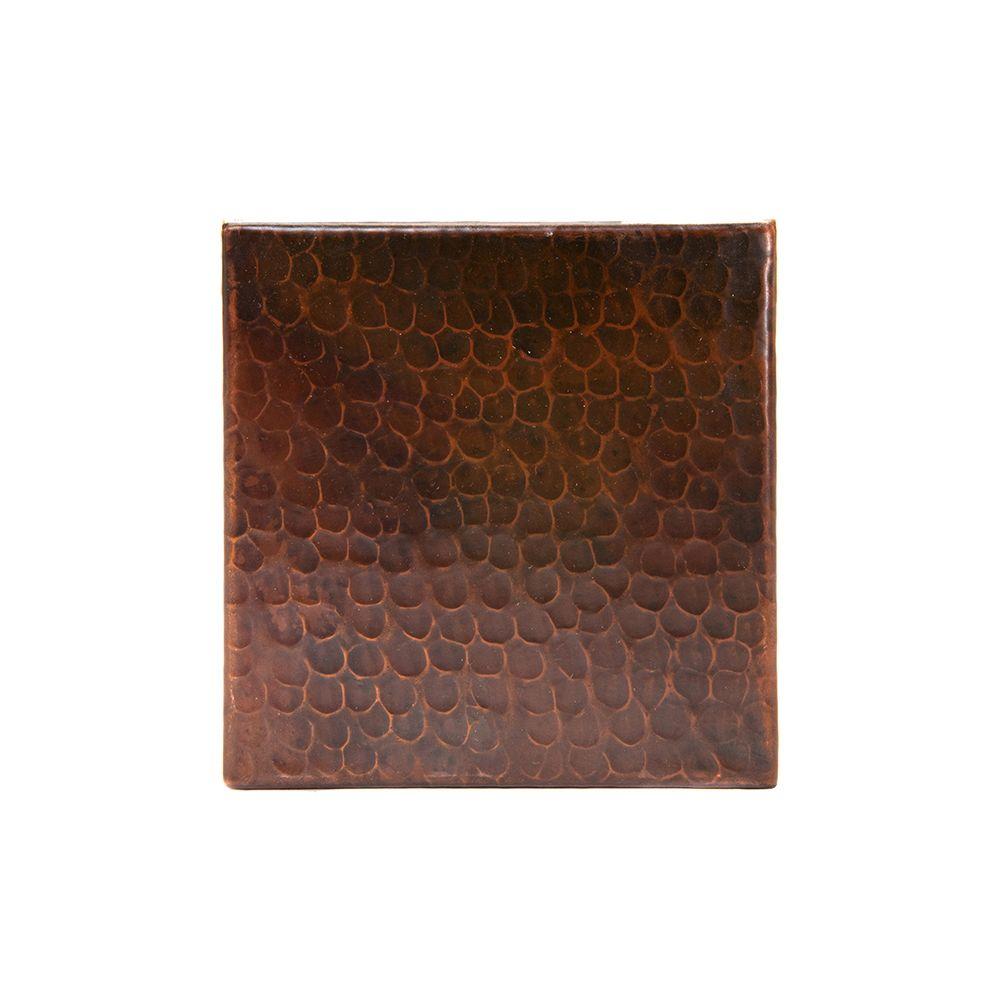 Premier Copper Products 6 in. x 6 in. Hammered Copper Decorative Wall ...