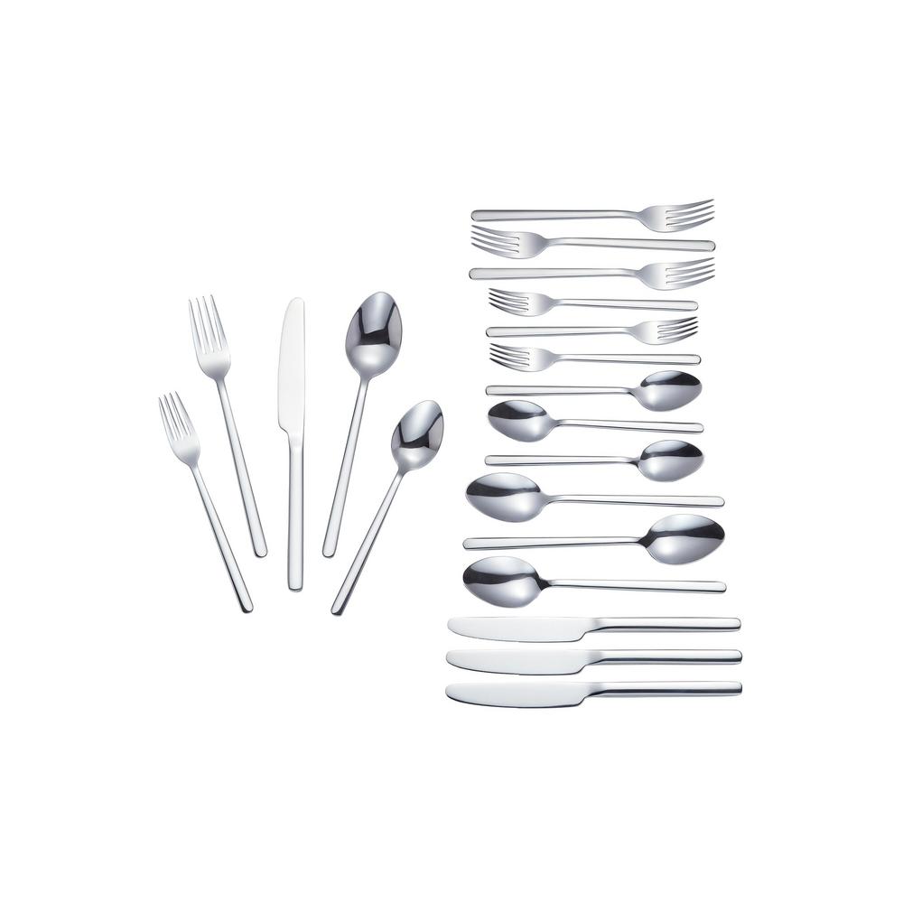 Home Decorators Collection Maywood 20-Piece Stainless Steel Flatware ...