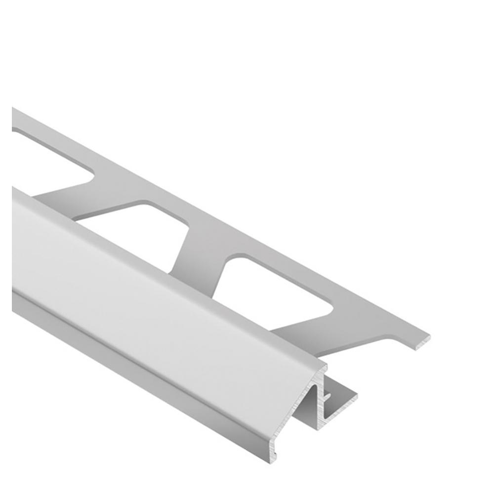 Schluter Systems Reno-Ramp Satin Anodized Aluminum 3/8 in. x 8 ft. 2-1/ ...