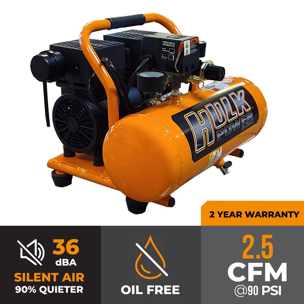 HULK POWER 2 Gal. 1 HP Portable Electric-Powered Hotdog Silent Air ...