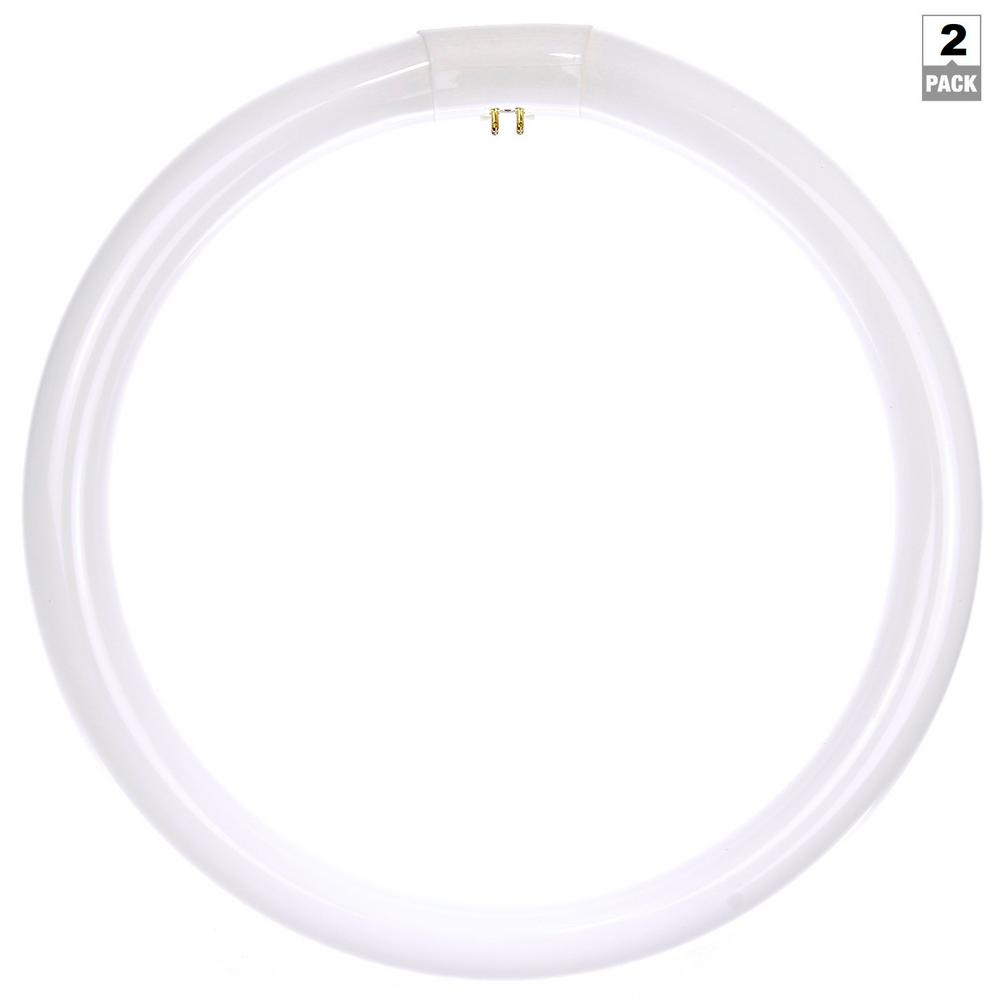 Sunlite 12 in. 32-Watt Circline T9 Fluorescent Tube Light Bulb, Cool ...