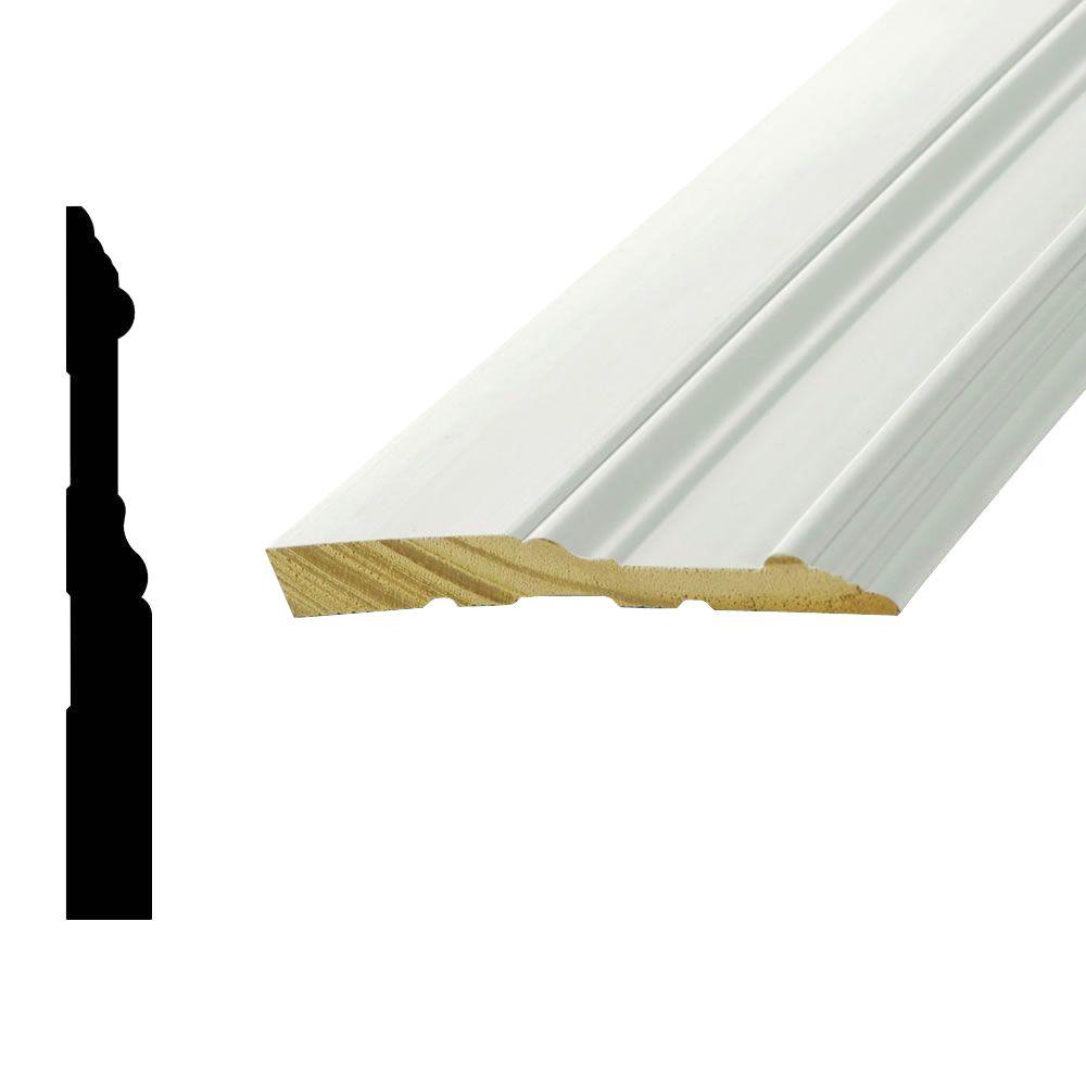 Woodgrain Millwork WM 618 9/16 in. x 5-1/4 in. x 96 in. Primed Finger ... Woodgrain Millwork WM 618 9/16 in. x 5-1/4 in. x 96 in. Primed Finger ...