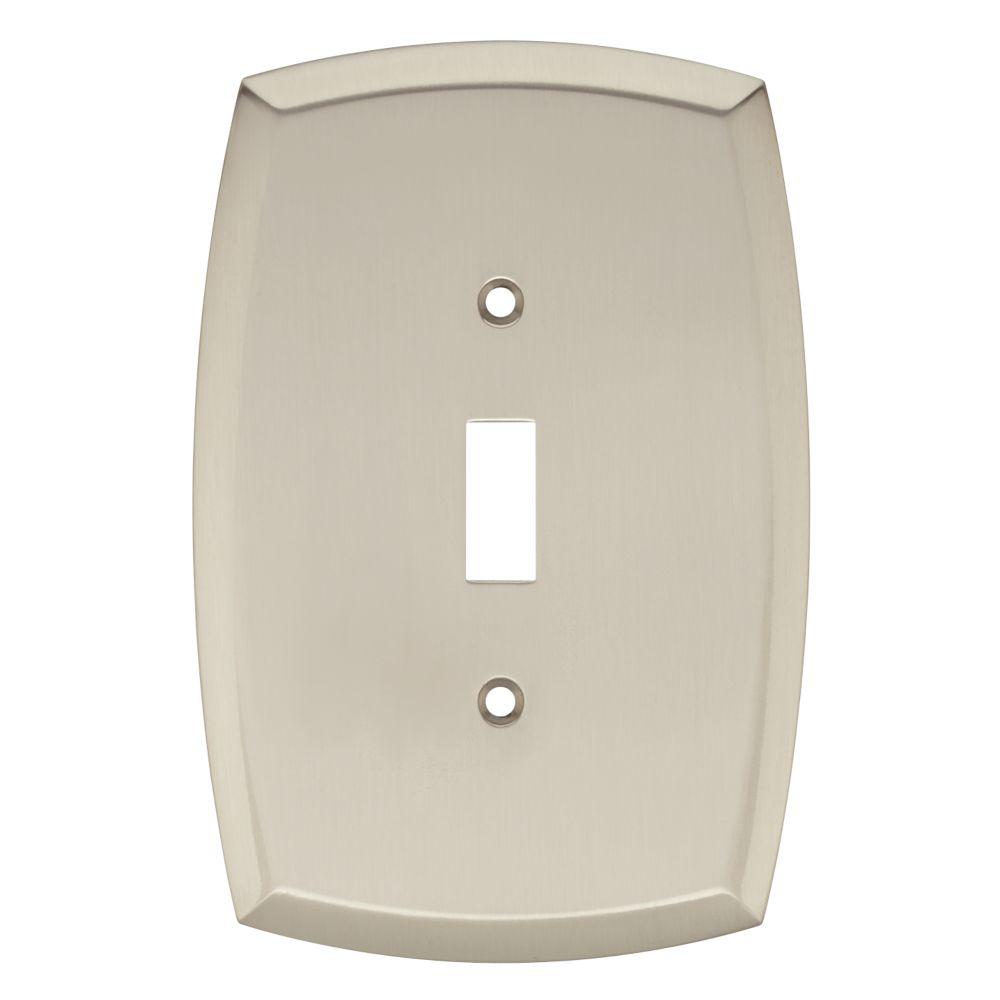 Liberty Mandara Decorative Single Switch Plate, Brushed Nickel-W35600 ...