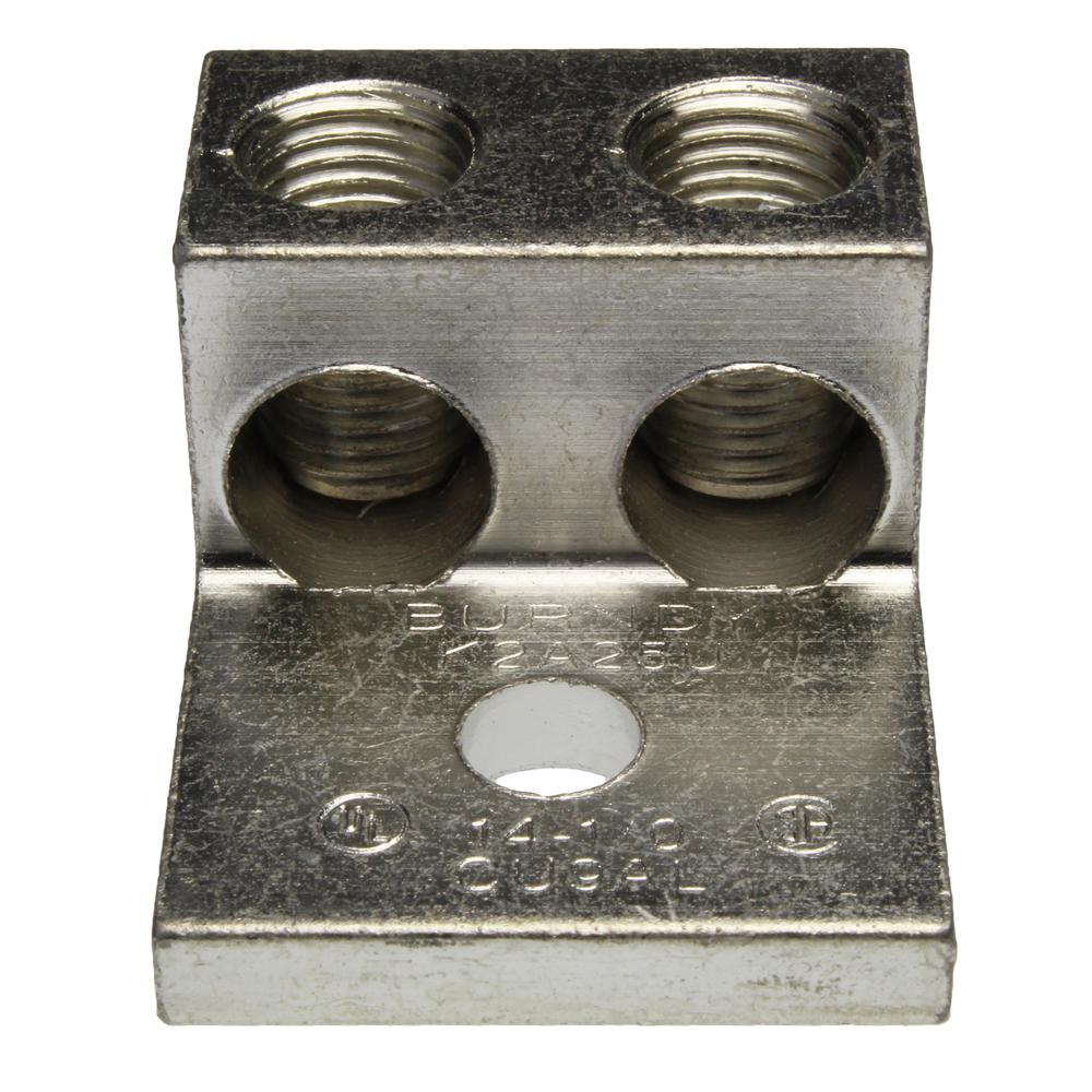 BURNDY 1 0 AWG Single Hole Wire Lug 5 Pack Of 2 K2A25UBAG2R The BURNDY 1 0 AWG Single Hole Wire Lug 5 Pack Of 2 K2A25UBAG2R The