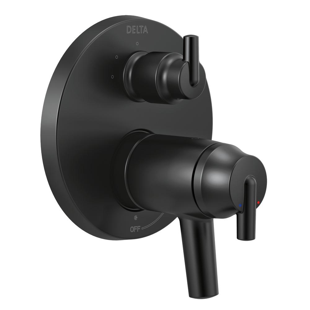 Delta Trinsic 2-Handle Wall-Mount Valve Trim Kit with 3-Setting ...