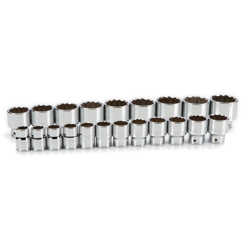 TEKTON 3/4 in. Drive 12-Point Socket Set, 3/4-2 in. (21-Piece)-SHD93015 ...