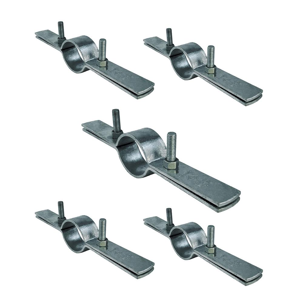The Plumber's Choice 8 in. Riser Clamp in Galvanized Steel (5-Pack ...