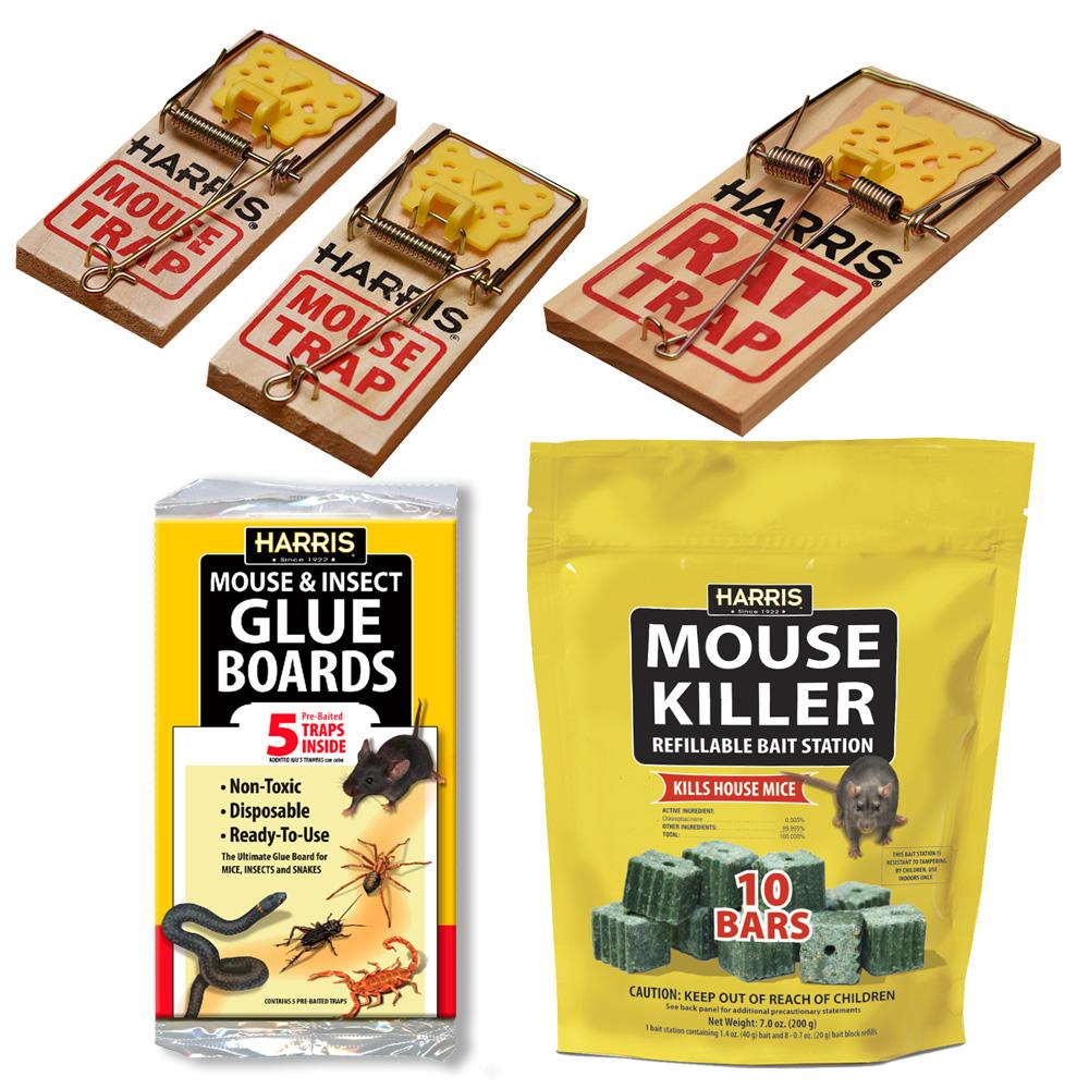 Harris Rat and Mouse Bait and Trap Value Pack-SNAP-BAR-GB5 - The Home Depot