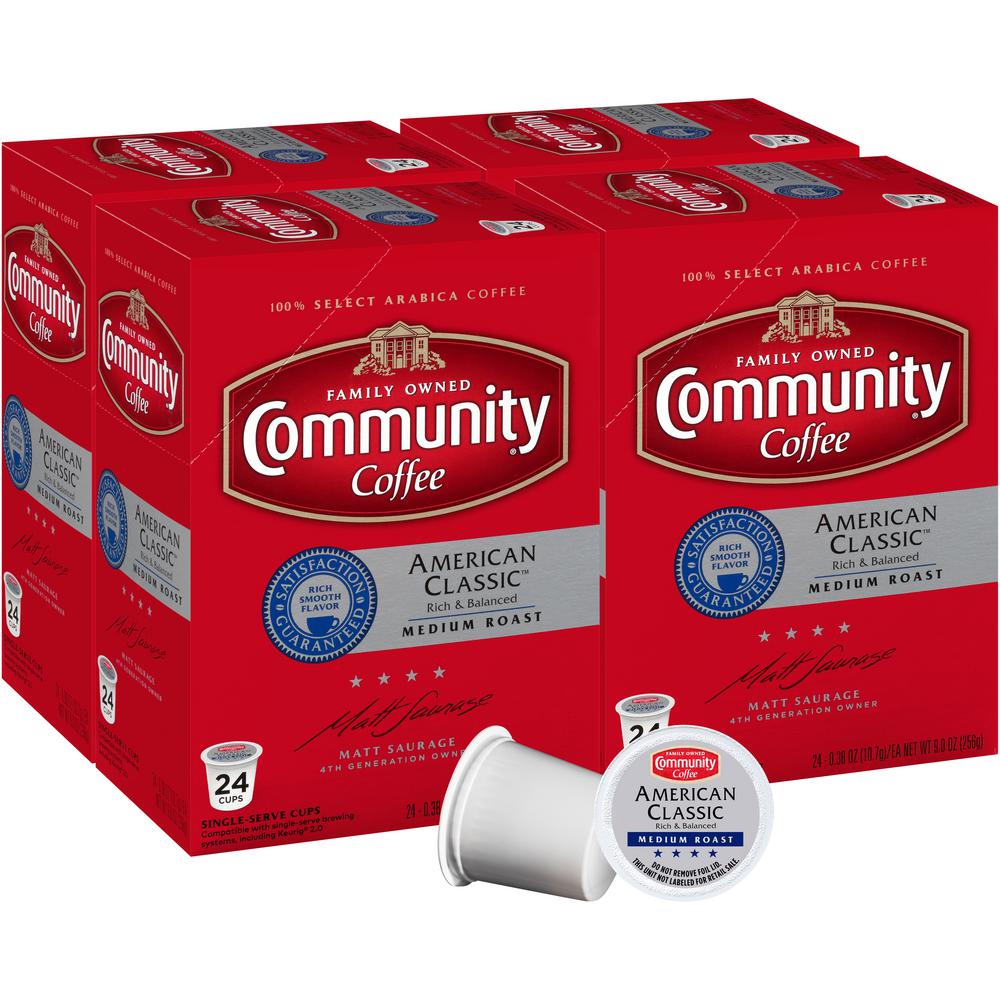 Community Coffee American Classic Medium Roast Coffee Single Serve Cups ...