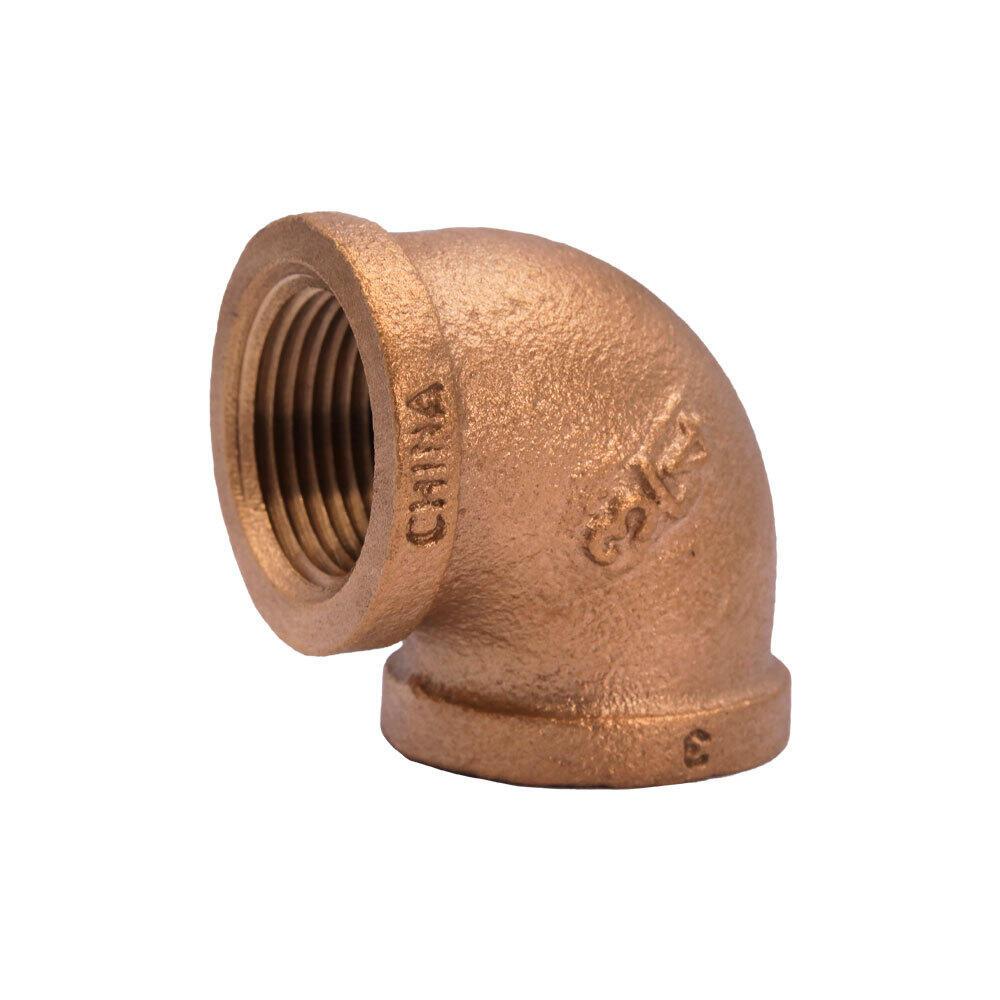 Anderson Metals 3/4 in. FIP 90-Degree Red Brass Elbow Fitting-860473 ...
