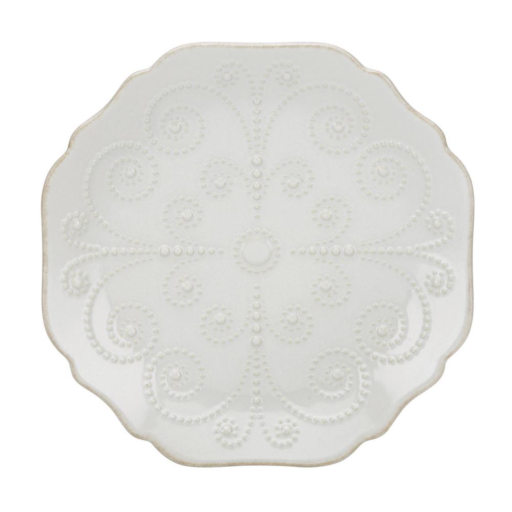 Lenox French Perle White Assorted Plates (Set of 4) 829072 - The Home Depot