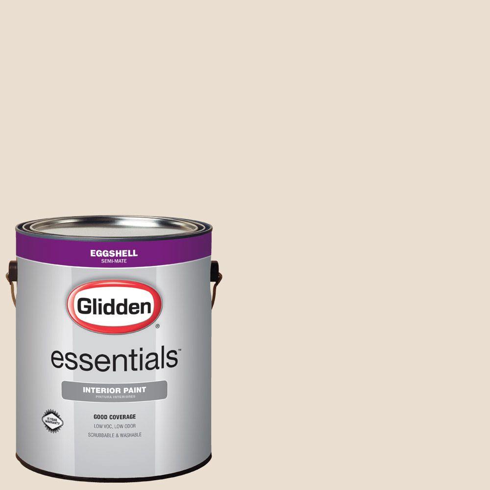 Glidden Essentials 1 gal. #HDGWN03D Seed Pearl Eggshell Interior Paint ...