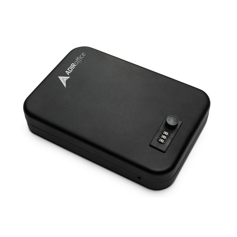 AdirOffice 1-Gun Black Portable Travel Dial Lock Gun Safe, Black-672 ...