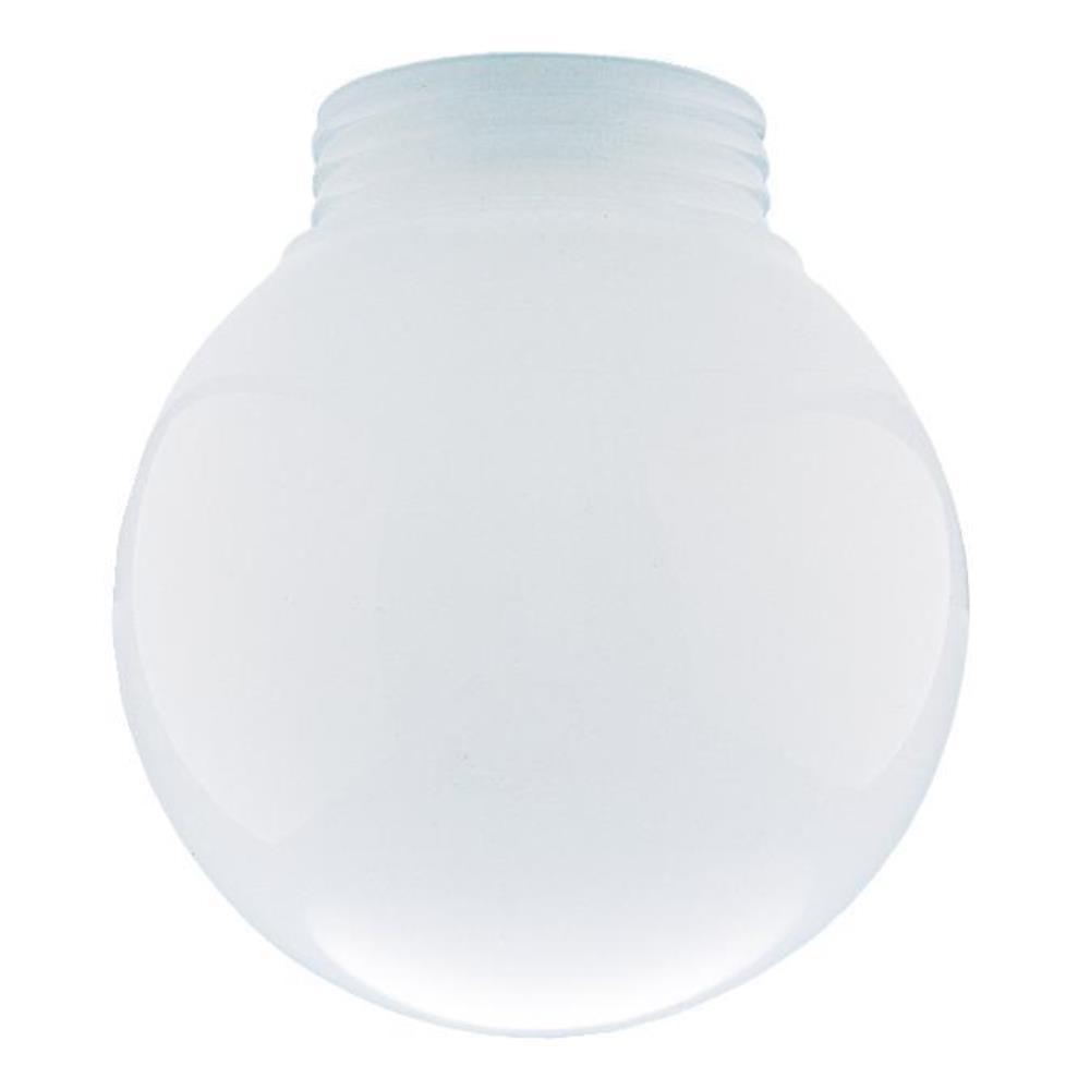 Westinghouse 6 in. White Polycarbonate Threaded Neck Globe with 3-1/4 ...