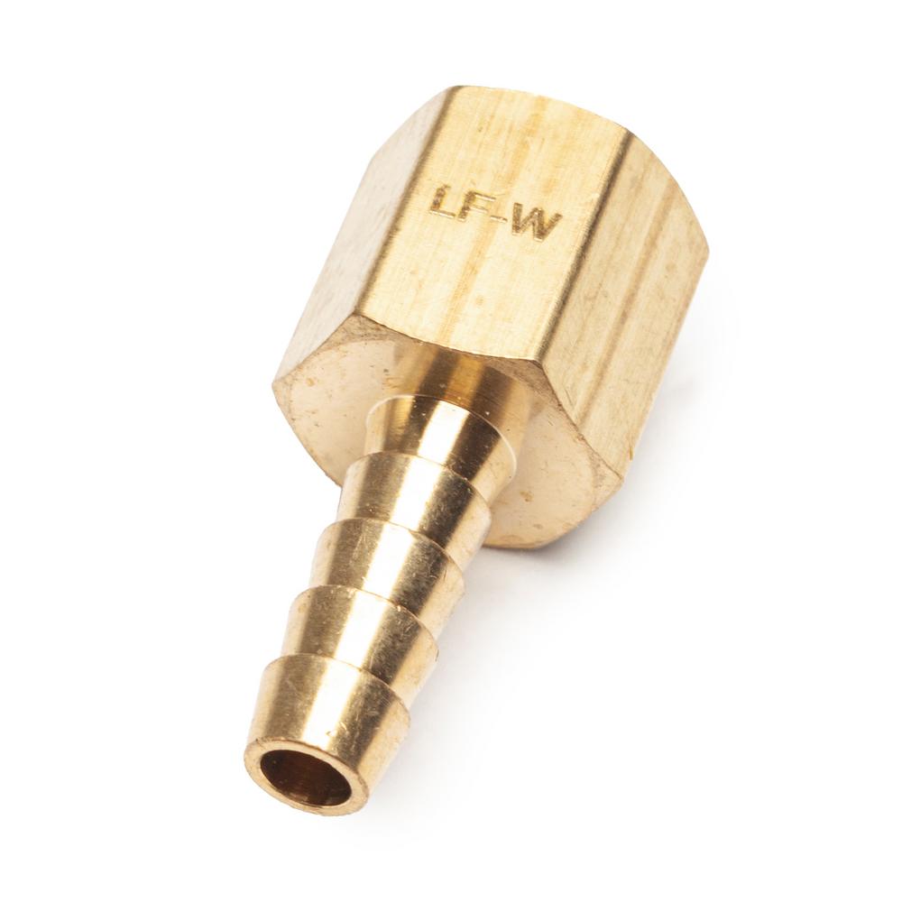 LTWFITTING 1/4 in. ID Hose Barb x 1/4 in. MIP Lead Free Brass Adapter ...