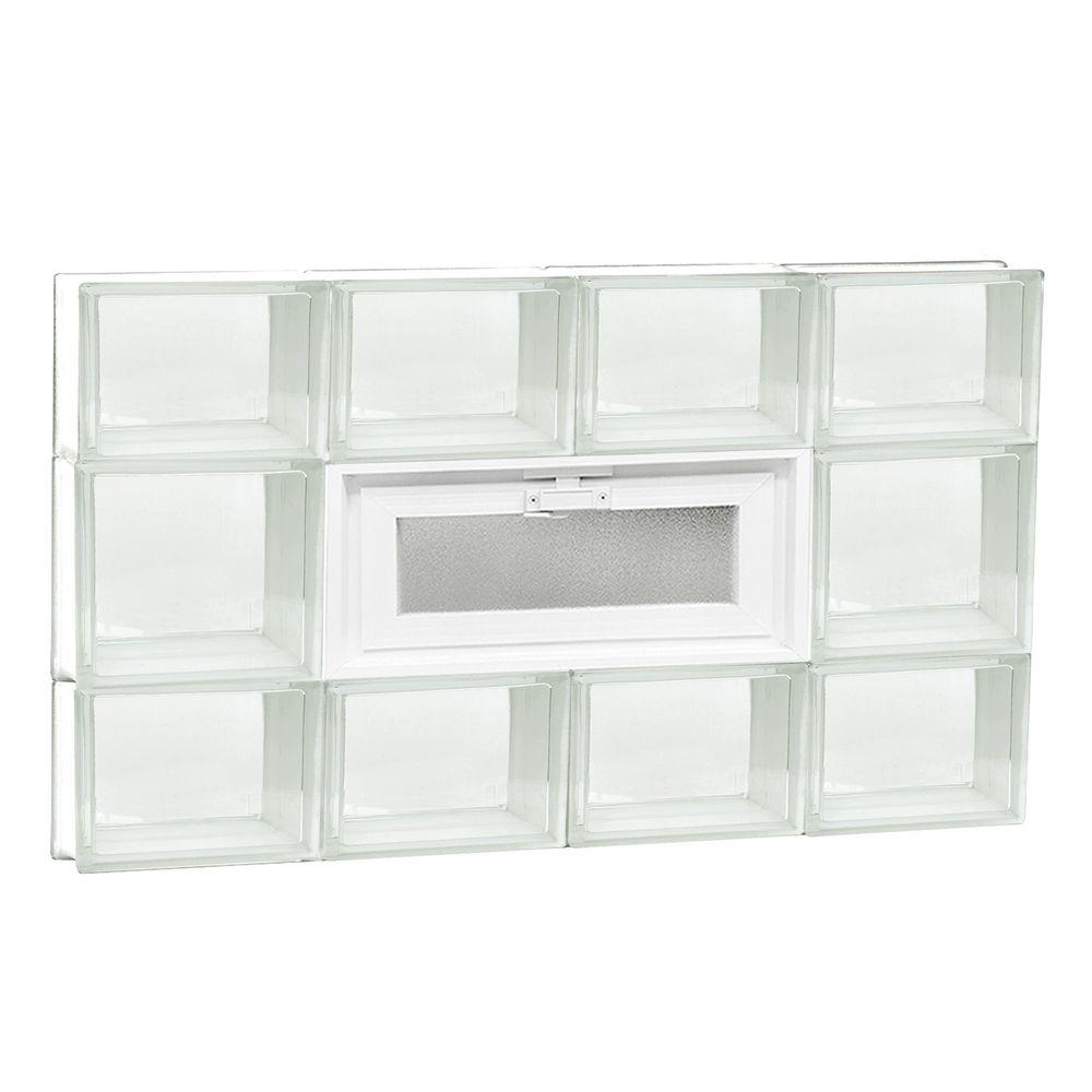 Clearly Secure 31 in. x 19.25 in. x 3.125 in. Frameless Vented Frosted ...