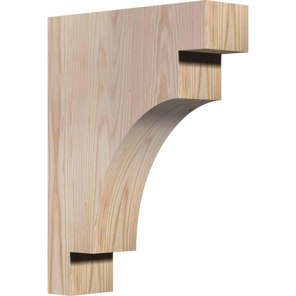 Ekena Millwork 3-1/2 in. x 12 in. x 16 in. Douglas Fir Mediterranean ...