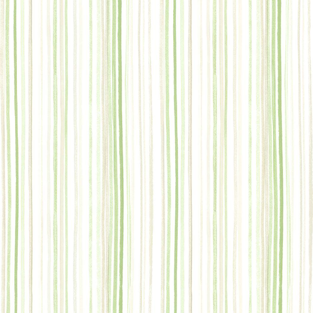 Brewster Doreen Green Botanical Paper Strippable Roll Wallpaper (Covers ...
